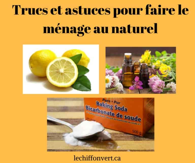 TRUCS ET ASTUCES POUR FAIRE LE MÉNAGE AU NATUREL - Le Chiffon Vert